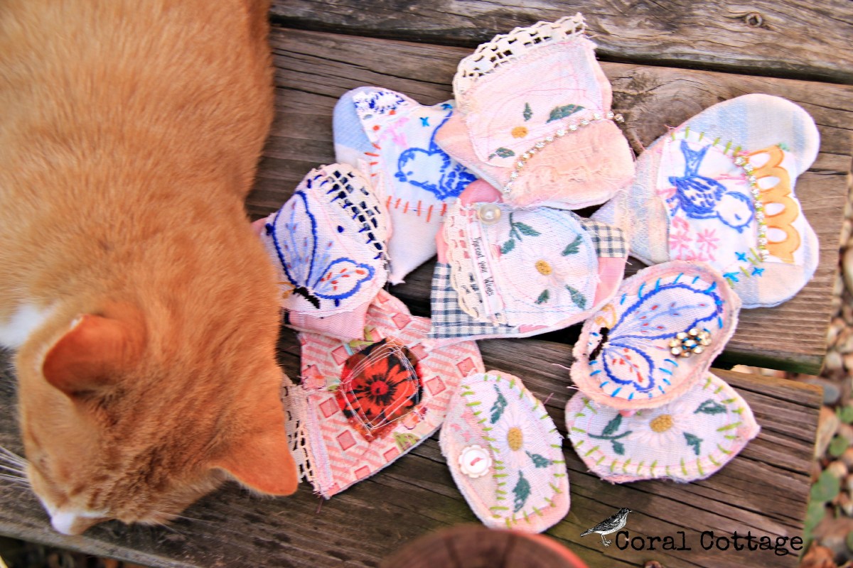 repurposing vintage textiles | Red Dirt Farm and Studio